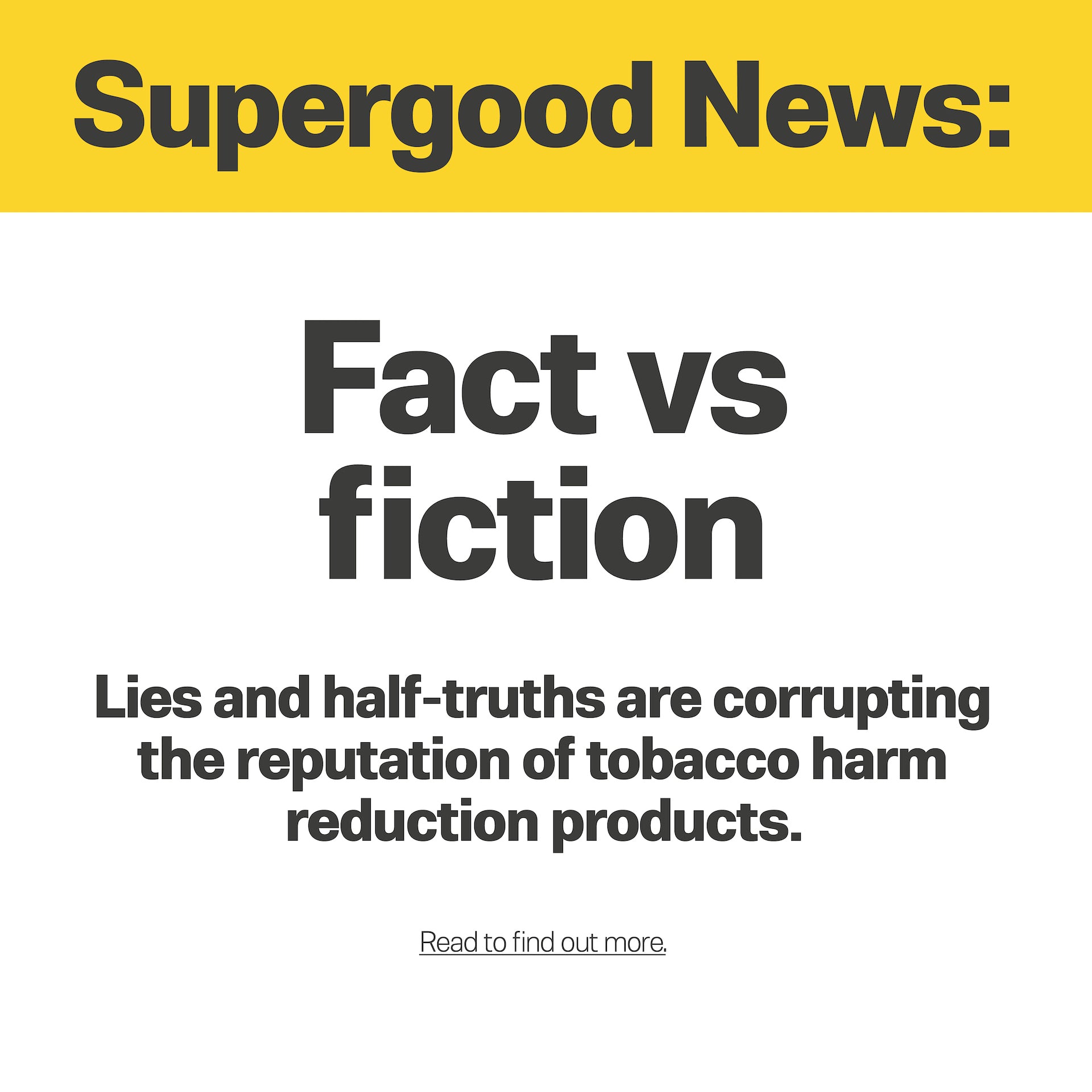 Fact Vs. Fiction | We Are Supergood.